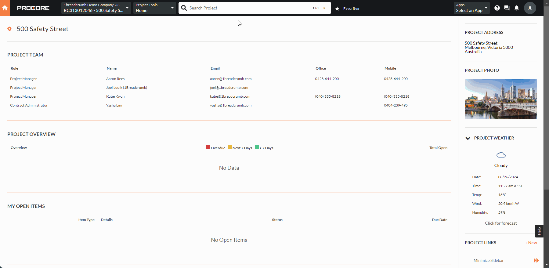 Sync Subcontractors to 1Breadcrumb